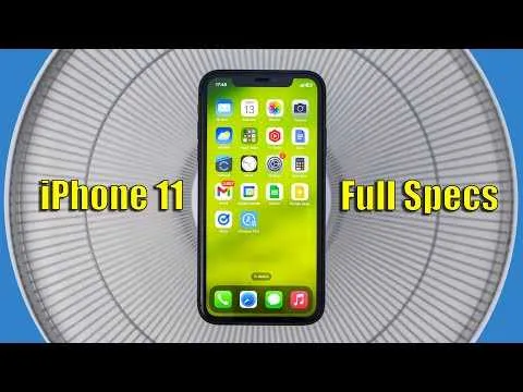 IPhone 11 specifications and features overview